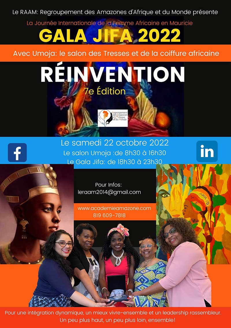 INVITATION AU GALA JIFA 2022: RÉINVENTION – Amazone académie